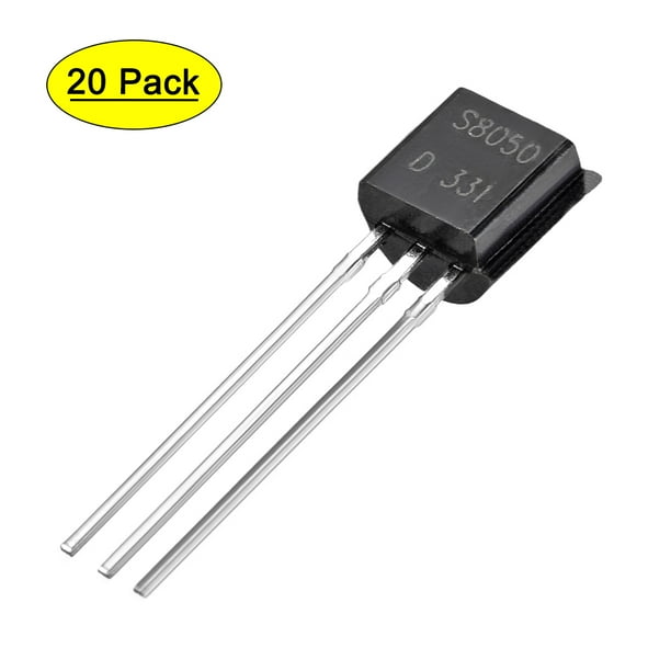 S8050 Plastic-Encapsulate Power Transistor NPN TO-92 20PCS - Walmart ...