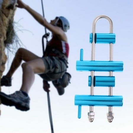 Climbing Rack Descender Rappelling Mountaineering Outdoor 4 Bar ...