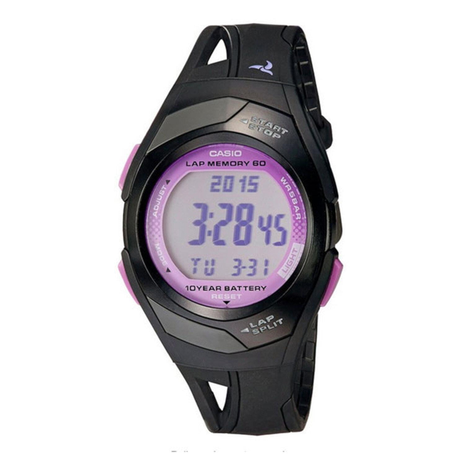 Reloj CASIO STR-300-1CCF 10 Year Battery Lap Memory 60-Negro negro 35 ...