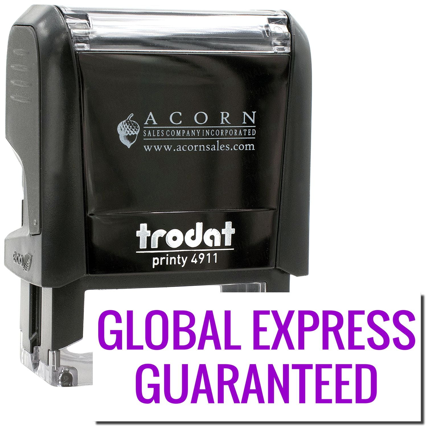 Self-Inking Global Express Guaranteed Stamp, Trodat Printy 4911, Press ...