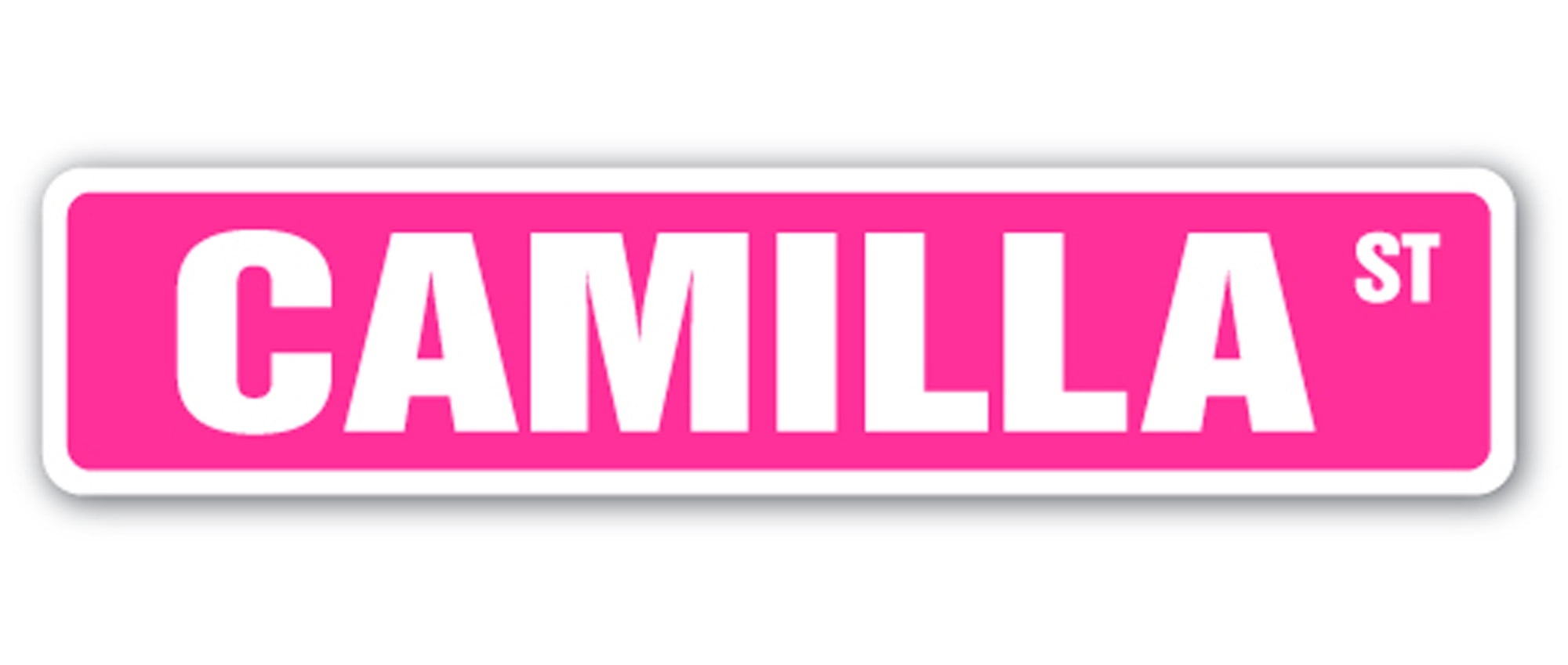 CAMILLA Street Sign Childrens Name Room Decal| Indoor/Outdoor - Walmart ...