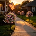 American Independence Day Artificial Green Plant, Patriotic Flag Color ...