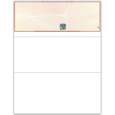 Compuchecks 250 High security Blank Check Top - Brown Mazed - Computer ...