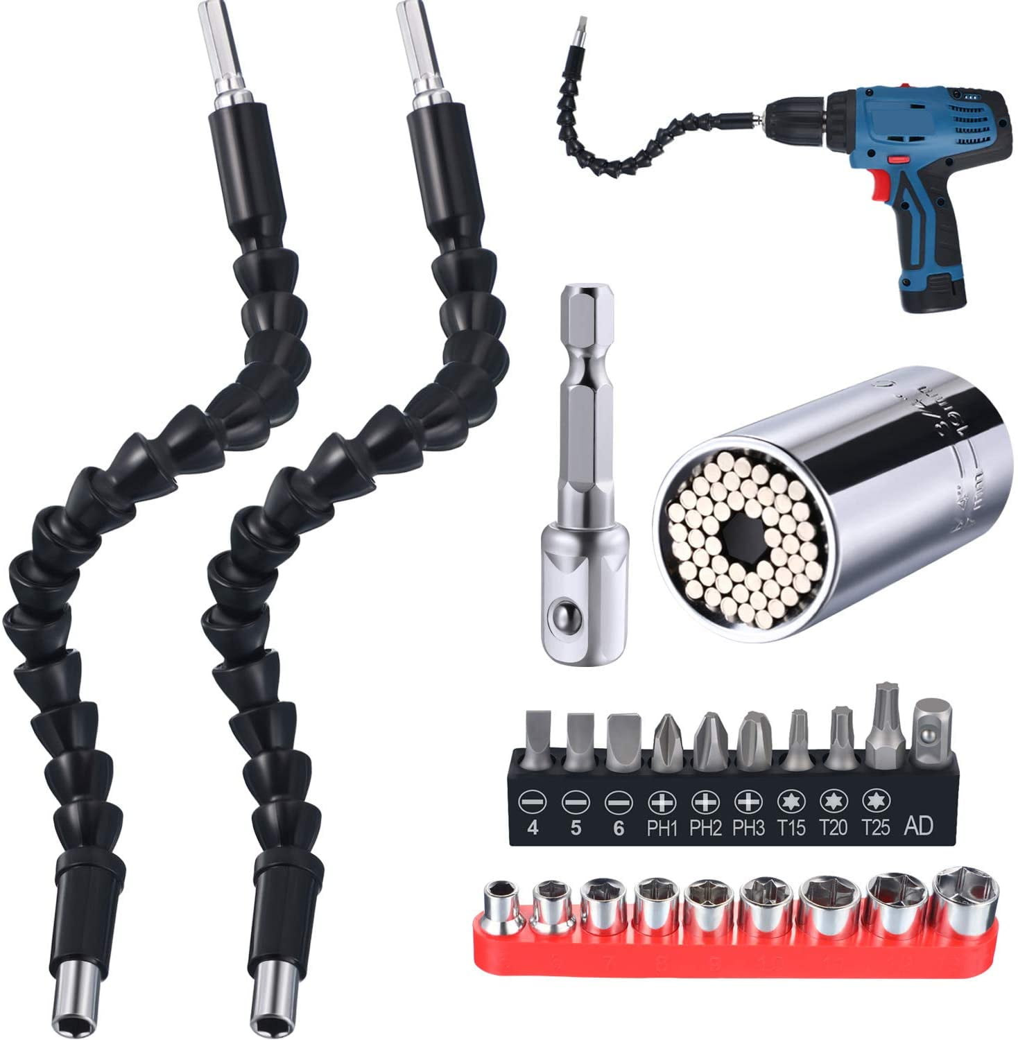 Flexible Drill Bit Extension Drill Bit Shafts Universal Socket Flexible Drill Bit Extension Drill Bit Shafts Universal Socket
