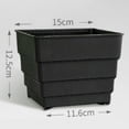 CaraMart 2pcs breathable root control flowerpot: square plastic ...