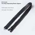 2PCS #8 32 Inch Plastic Zippers, Heavy Duty Resin, for Sewing, Coat, Jacket, Tailor Craft ...