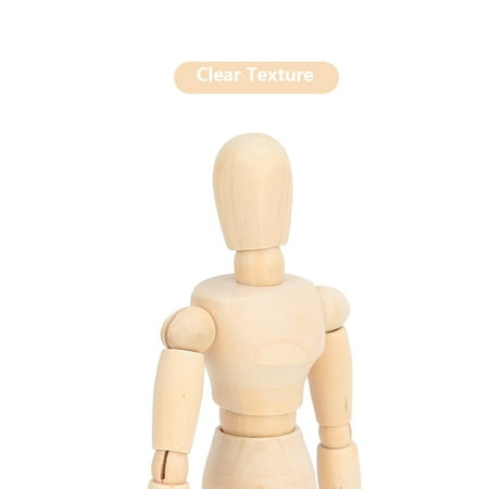 Tidy Wooden Action Figure, Movable Limbs Man Model, Tabletop Toys For ...
