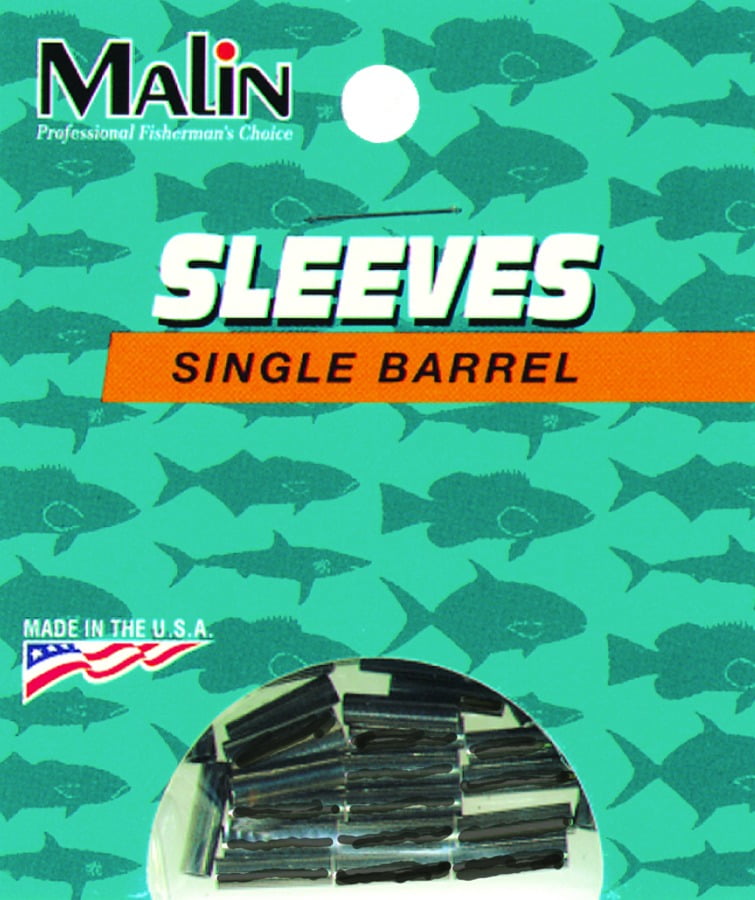 Malin Single Barrel Sleeves Fishing Accessory, Black, 0.033 Size, 50 ...