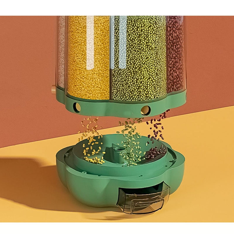 Grains Separate Storage Box Grain Rotating Storage Rotating Rice Bucket ...