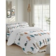 4 Piece Duvet Cover Set Twin, Nature Animals Birds Soft Breathable ...