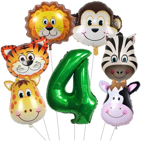 Baby Animal Balloons Party Decorations Jungle Themed Birthday Party ...