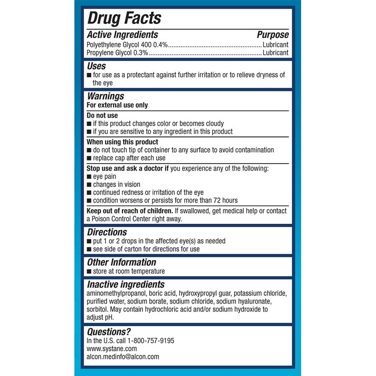 Systane Eye Drops Systane Complete Lubricant Eye Drops Twin Pack - 0.34 ...