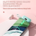 5000mAh Mini Portable Charger with 22.5W Output, Features Two USB Ports ...
