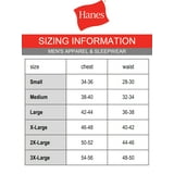 Hanes Men's and Big Men's Beefy Heavyweight Long Sleeve Three-Button ...