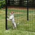 Trident Fence 6' x 100' 16ga. Welded Wire Fence Roll Black PVC Coated ...