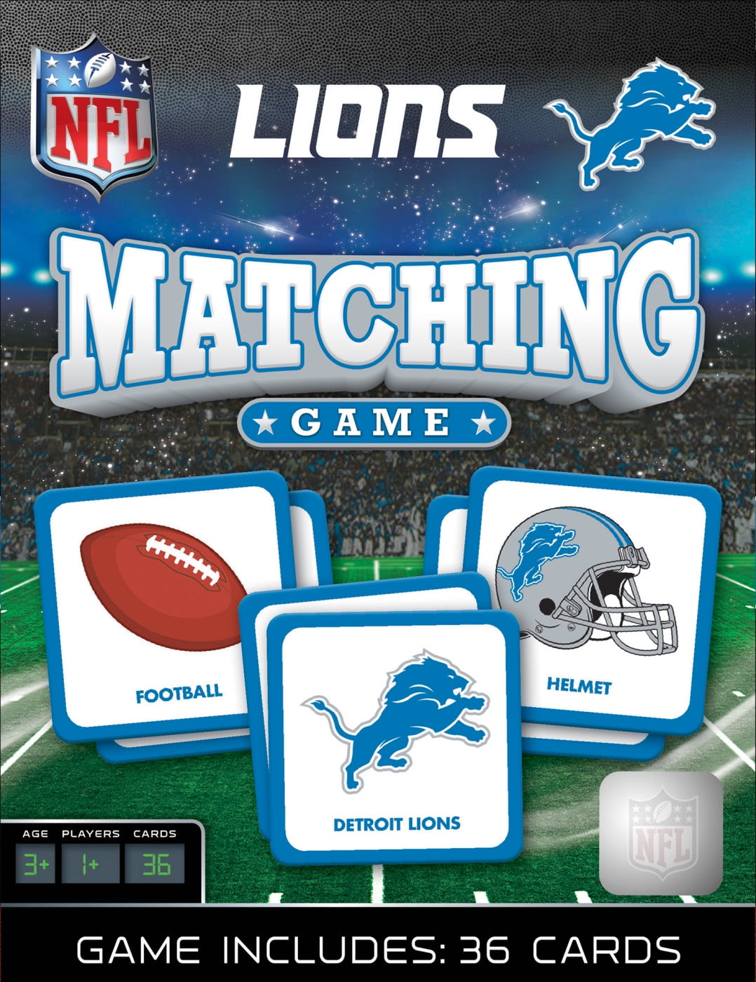 MasterPieces Officially Licensed NFL Detroit Lions Matching Game for ...