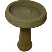 Solid Rock Stoneworks Celtic Birdbath - Verde Stain - 27" Tall x 18" Diameter - Walmart.com