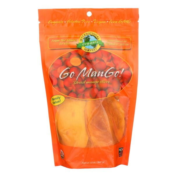 (6 Pack)International Harvest Go Mango! Dried Mango Slices,12 oz ...