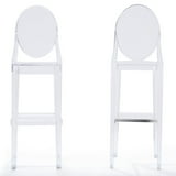 Baxton Studio Infinity Bar Stool - Set of 2 - Walmart.com