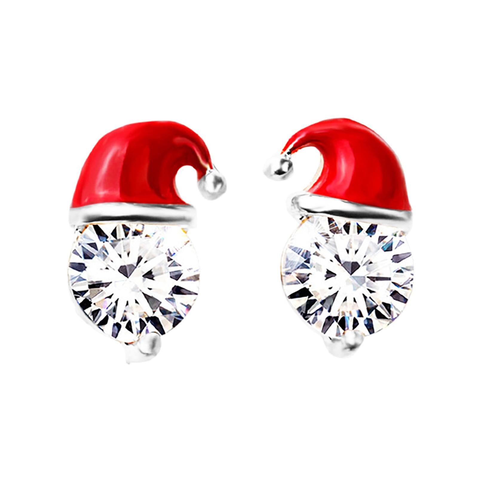 Click here for Yangzheee Christmas Hat Snowman Earrings Inlaid Ea... prices