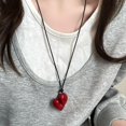 ANXPTIME Unique Irregular Heart Pendant Necklace Sweet Cool Style ...