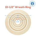 Wreath Frame 10-1/2-inch Diameter, Pack of 1 Wood Wreath Forms, Wood ...