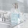 mDesign Glass Refillable Soap Dispenser Pump - 2 Pack - Clear/Brushed ...