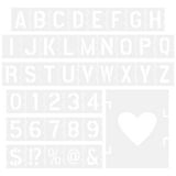 LEXSOMEO 1 Set Letter Stencils Reusable Alphabet Templates Wall ...