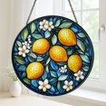 Citrus Blossom Art Stained Glass suncatcher, Elegant Window Decor ...