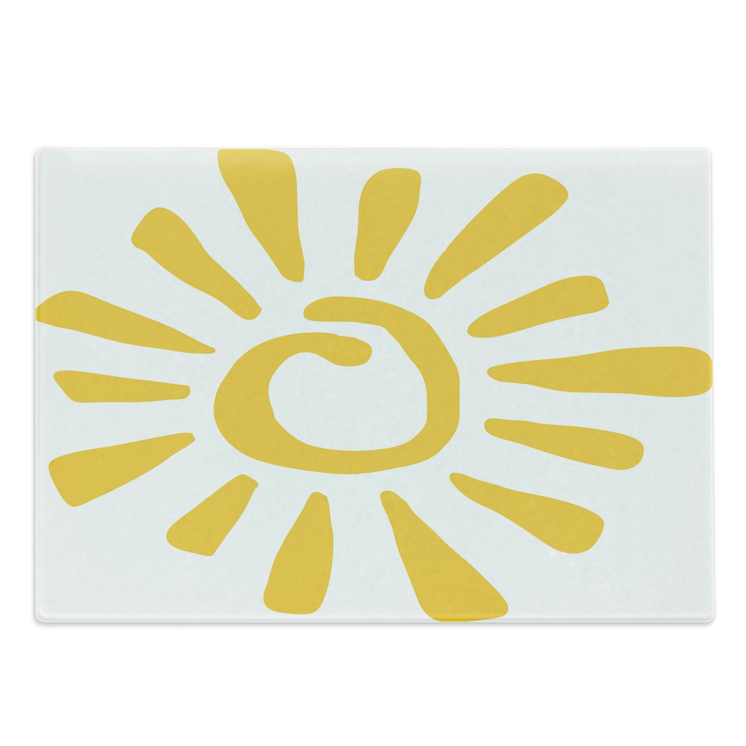 Sun Cutting Board, Doodle Style Sun Circle and Rays Burst Beams Nature ...