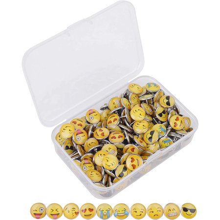 Decorative Push Pins 200 Pieces Cute Multi Emoticon Push Pins for ...