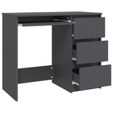 vidaXL Desk Computer Desk Office Desk Workstation with Drawer ...
