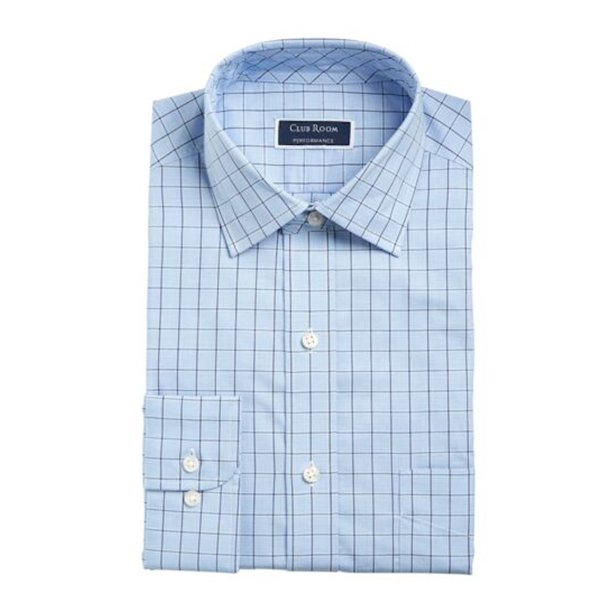 Club Room Mens Regular Fit Plaid Button Down Shirt