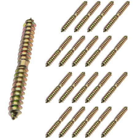 NUNADERNU 20 Pack M6 X 60mm Double Ended Self Tapping Screws, Wood ...