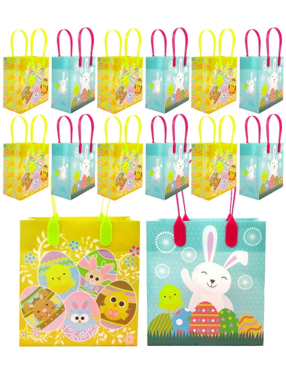 [11 Pack Random Combo] Easter Bag Bunny Canvas Bag With Easter Egg Hunt ...