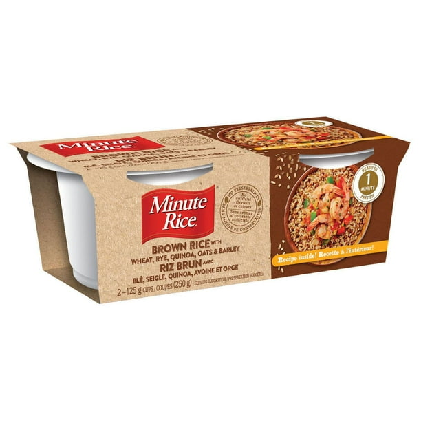Minute Rice® Brown Rice with Wheat, Rye, Quinoa, Oats & Barley Cups ...
