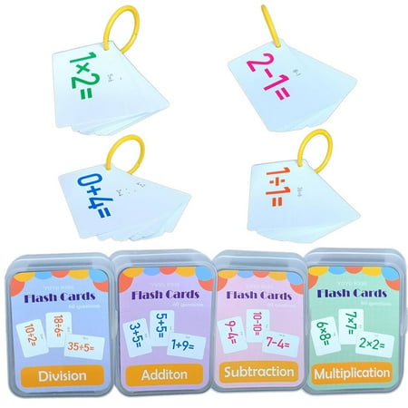 Youkk 4 Set Flash Cards Kids Early Learning Numbers Alphabets Colors ...