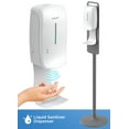 HealthSense Automatic Hand Sanitizer Dispenser Station, 34oz Adjustable ...