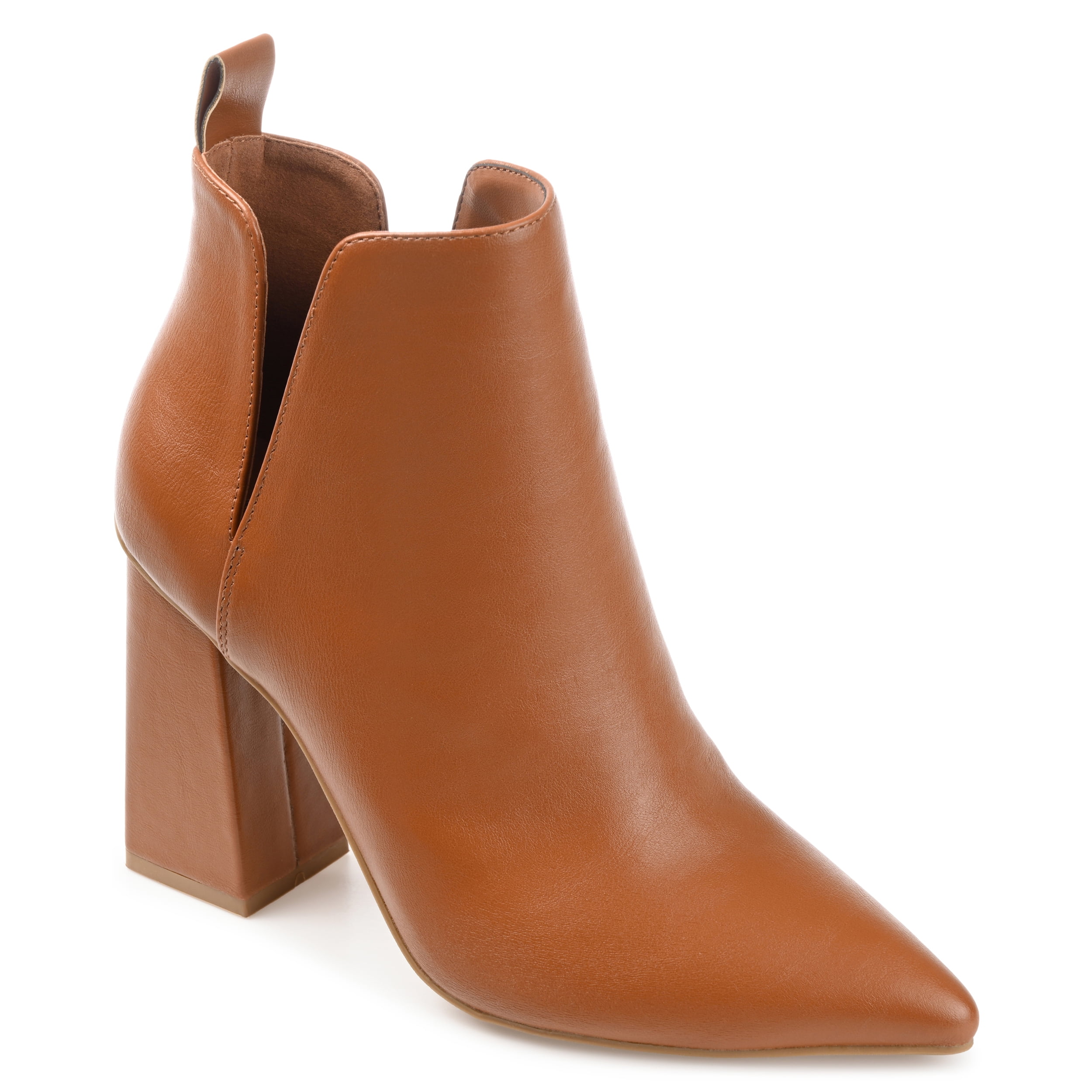 Journee Collection Womens Neima Pointed Toe Block Heel Ankle Booties ...