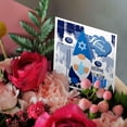 3drose, Image of Funny Elf Says Happy Hanukkah with Gift in Blue and ...
