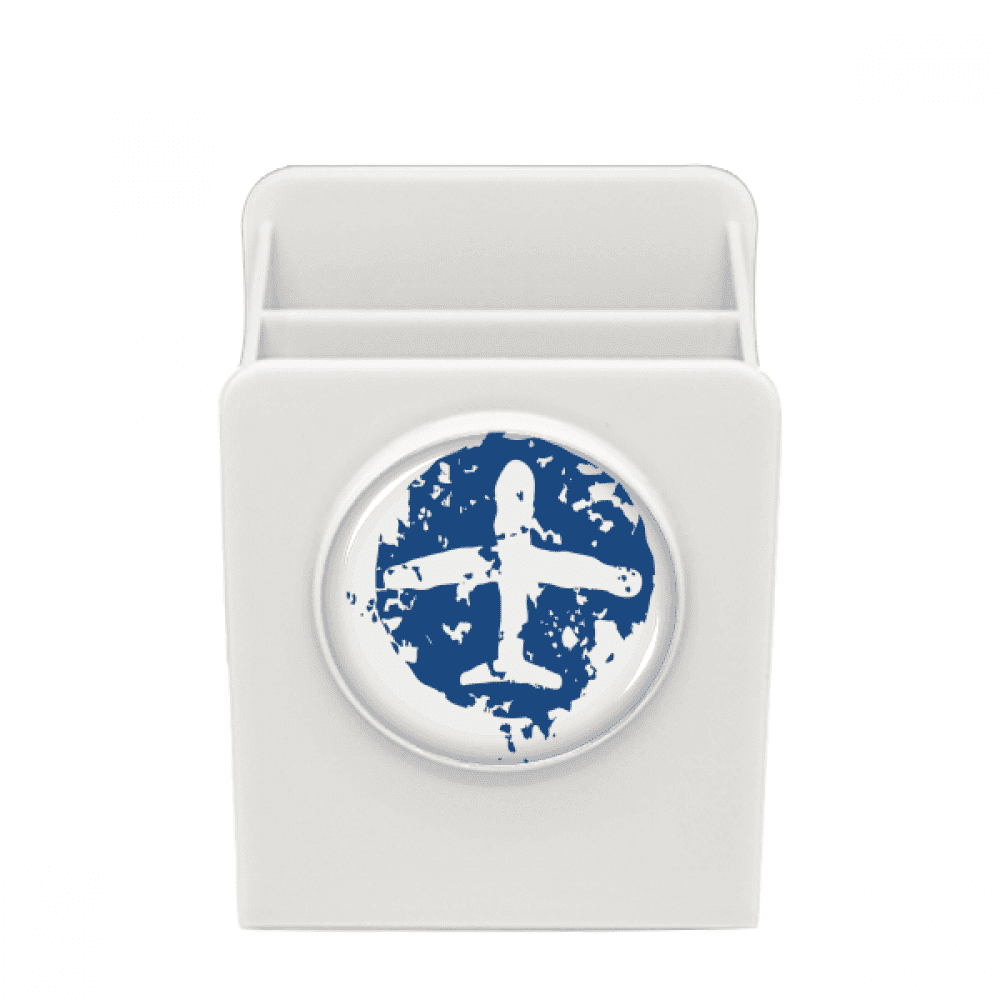 Blue Plane Design Illustration Pattern Desk Pencil Holder Cup Pen ...