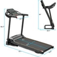 2.5HP Foldable Incline Treadmill 300Lbs Weight Capacity for Home ...