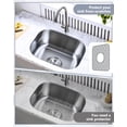 2 Pack Gray Silicone Sink Protector Trellis Pattern 12 x 11 Inch ...