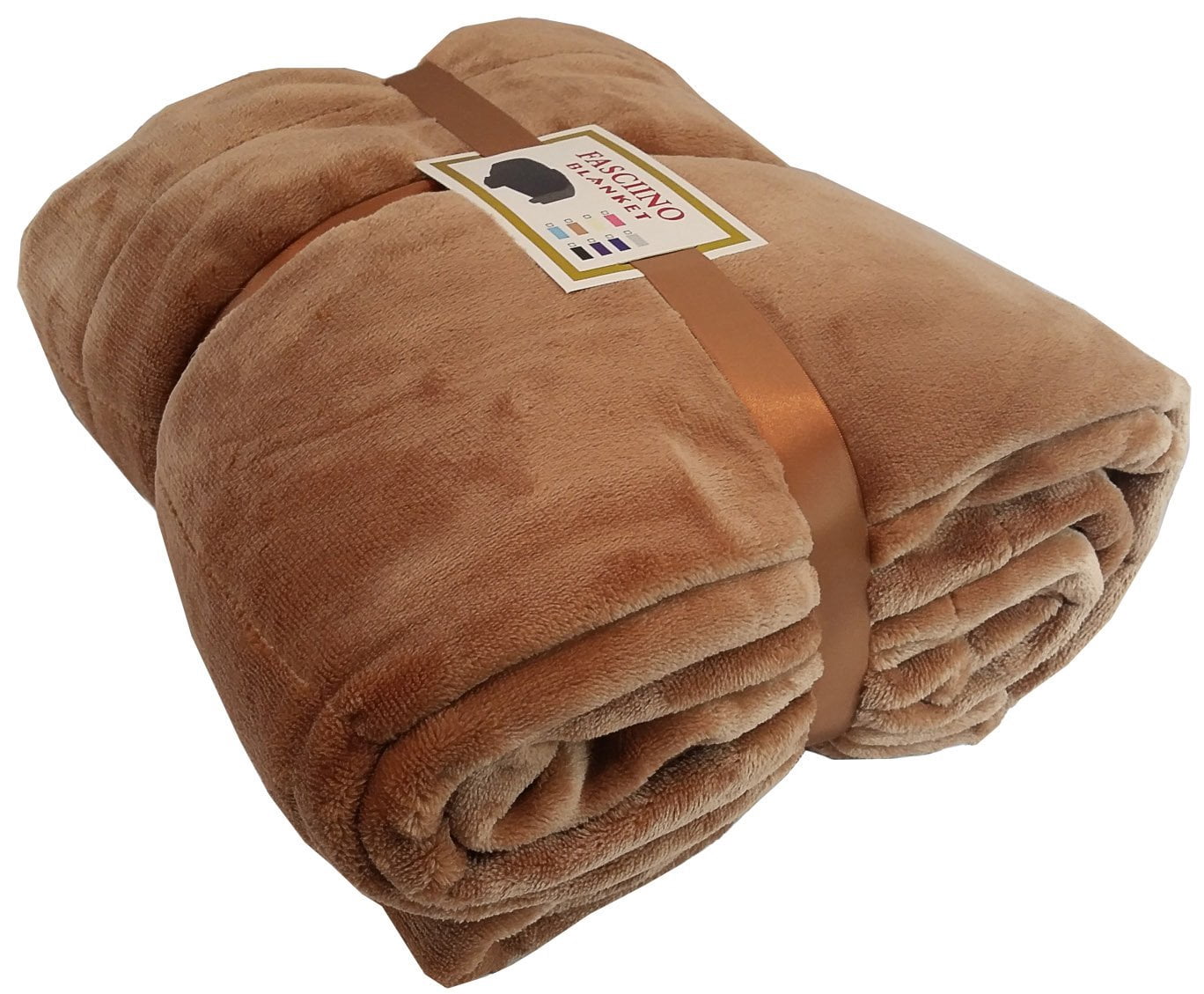 FASCIINO Super Soft Plush Reversible Velour Mink Borrego Blanket Throw FASCIINO Super Soft Plush Reversible Velour Mink Borrego Blanket Throw