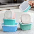 3-Pack Snack and Fruit Storage Container with Airtight Lid for Student ...