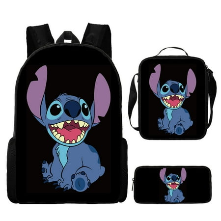 Stitch School Bag For Primary And Secondary School Students Three-piece ...