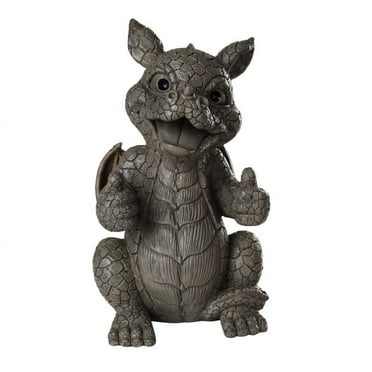 Pacific Giftware Garden Dragon Dabbing Statue, 10 Inch Tall Decorative ...