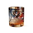America 250th Anniversary Commemorative Whiskey Glass, Patriotic Eagle ...