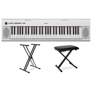 Yamaha NP32 76-Key Lightweight Portable Keyboard, White - Walmart.com
