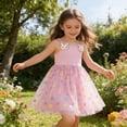 Angala Toddler Girls Dresses Square Neck A Line Dresses Sleeveless ...
